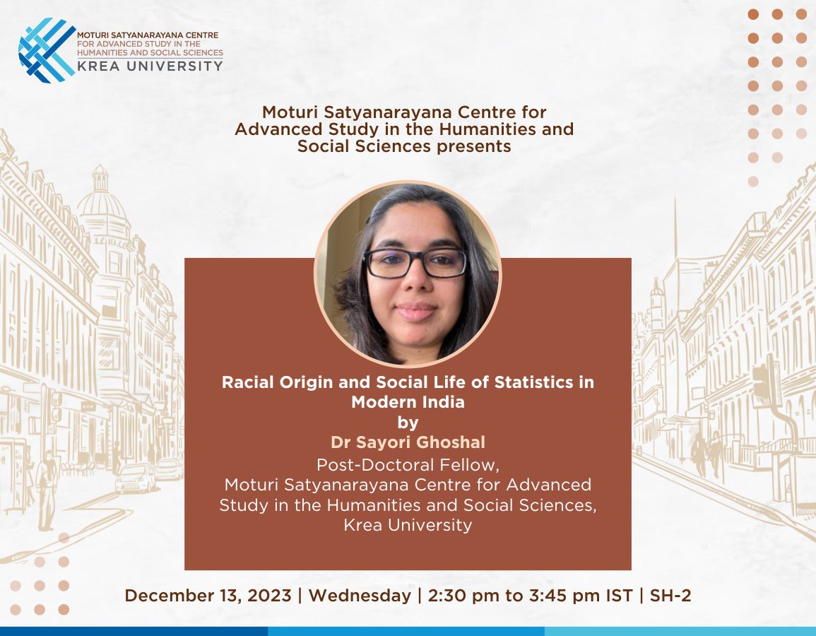 A Talk on Racial Origin and Social Life of Statistics in Modern India ...