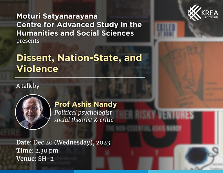 A talk on Dissent, Nation-State, and Violence by Prof Ashis Nandy