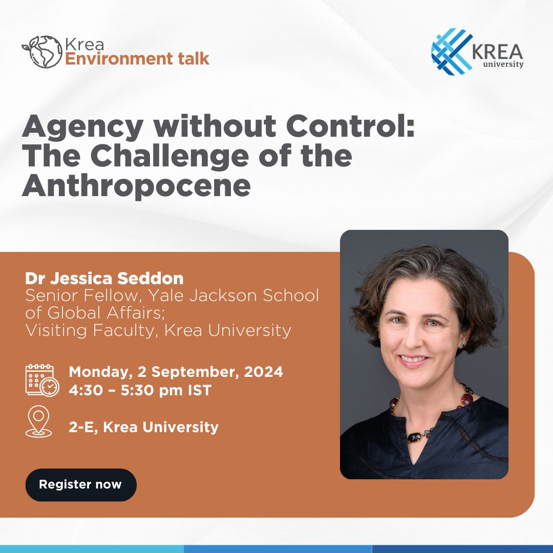A Talk on 'Agency without Control: The Challenge of the Anthropocene ...