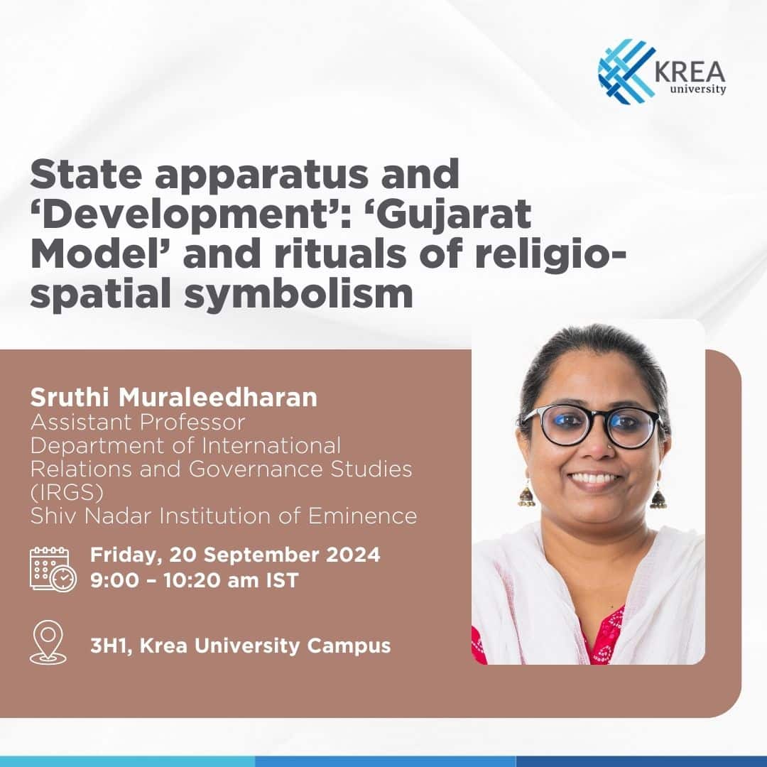 A Talk on 'State apparatus and ‘Development’: ‘Gujarat Model’ by Sruthi ...