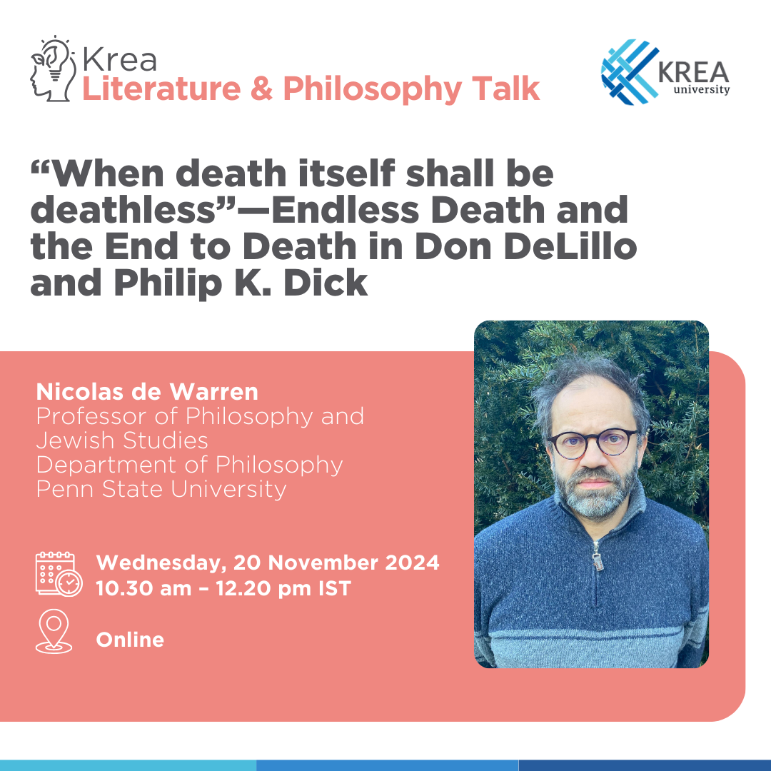 A Talk on '“When death itself shall be deathless”—Endless Death and the ...